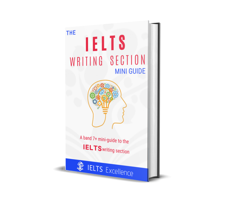 Free writing ebook cover 3d | IELTS Excellence